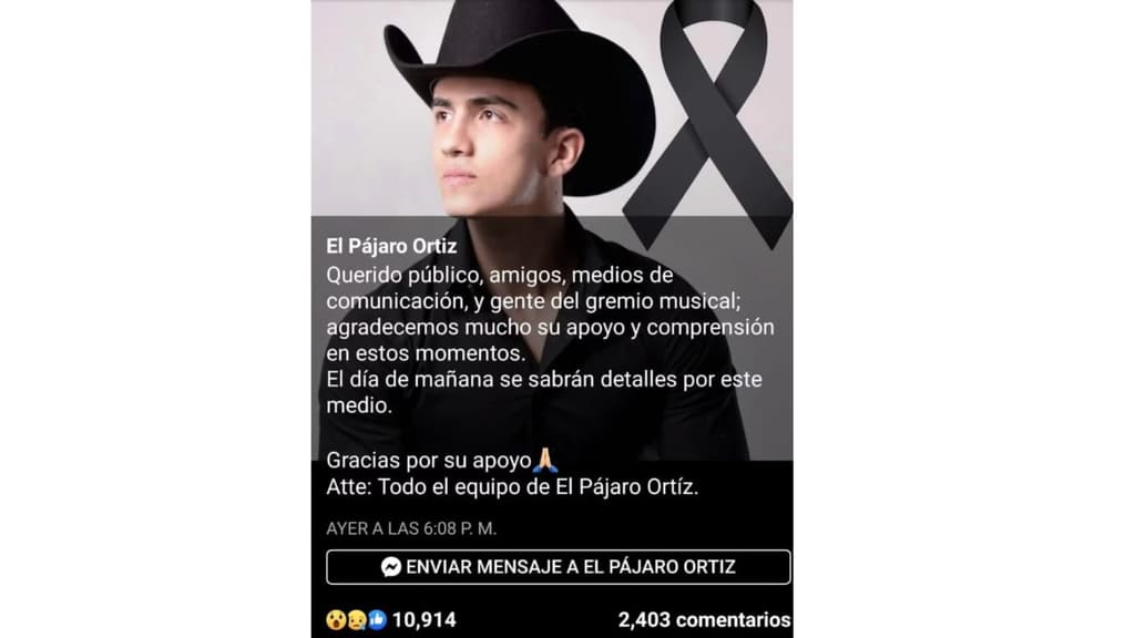 ¿Murió Sergio ‘El Pájaro’ Ortiz, exvocalista de Cuisillos? Esto fue lo que realmente pasó ...