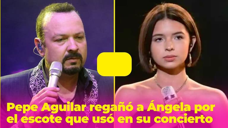 Pepe Aguilar regaña a Ángela por el “mugrero escotado” que usó en su ...