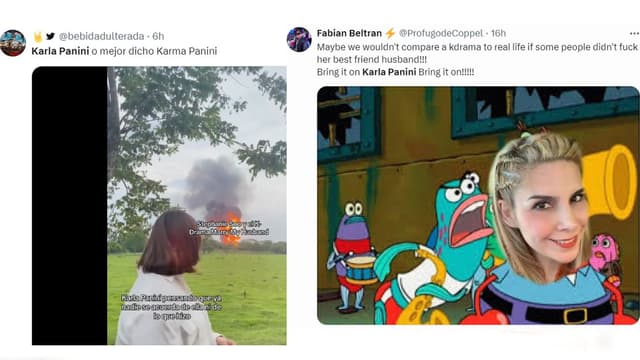 Karla Panini y Karla Luna: Internautas comparan su traición con el k ...