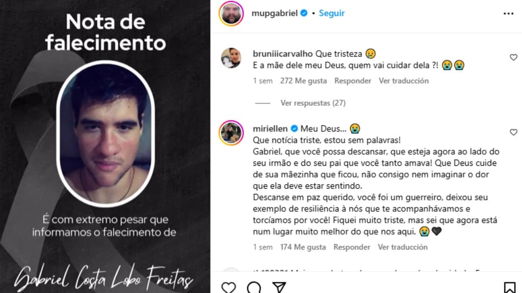 Muere Gabriel Freitas a los 37 años, reconocido influencer brasileño ...