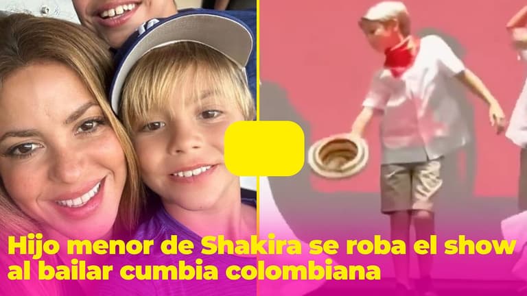Hijo menor de Shakira, Sasha, demuestra su lado colombiano bailando ‘La pollera colorá’ en Miami ...