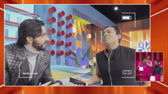 Mauricio Garza besa a Ricardo Peralta frente a Sian Chiong en programa ...