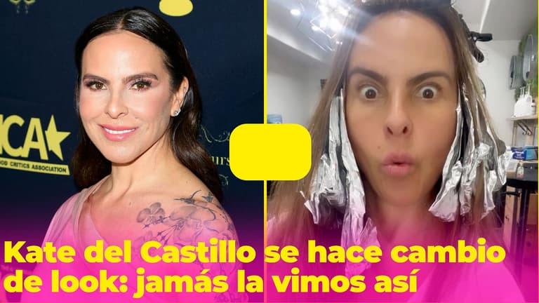 ¡El nuevo look de Kate del Castillo incluye canas! Te encantará su ...