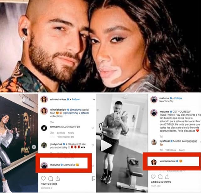 Maluma y Winnie Harlow desatan rumores de romance tras ser captados en ...