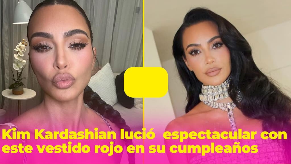Kim Kardashian celebra su cumpleaños 43 con un vestido rojo de 'infarto ...