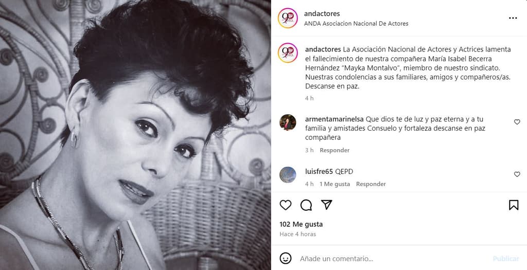 Muere Mayka Montalvo (María Isabel Becerra Hernández), querida actriz ...