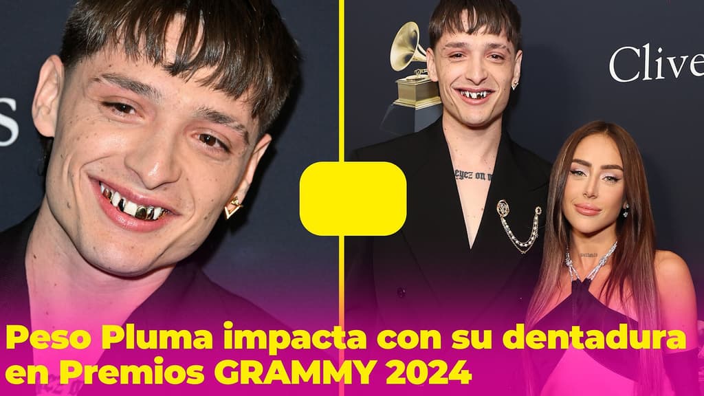 ¿Qué le pasó a Peso Pluma en los dientes? El ganador del GRAMMY causó ...