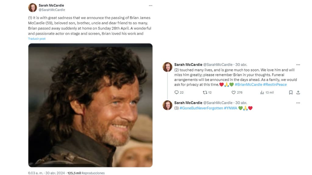 Muere Brian James McCardie, actor de 'Outlander' | Shows Famosos | Las ...