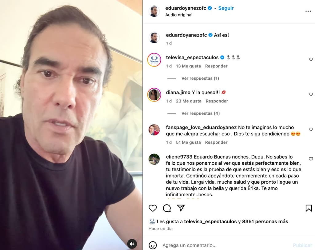 Eduardo Yáñez rompe el silencio sobre su salud y revela la verdadera ...