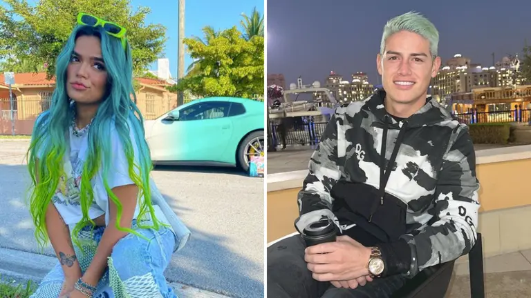 Karol G y James Rodríguez son captados juntos otra vez; aquí la foto ...