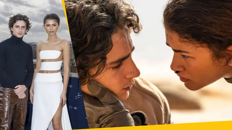 'Dune': el incómodo beso entre Zendaya y Timothée Chalamet en el set y ...