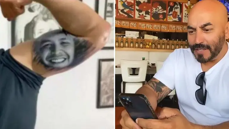 Lupillo Rivera reacciona a su filtro sobre el tatuaje de Belinda y se ...