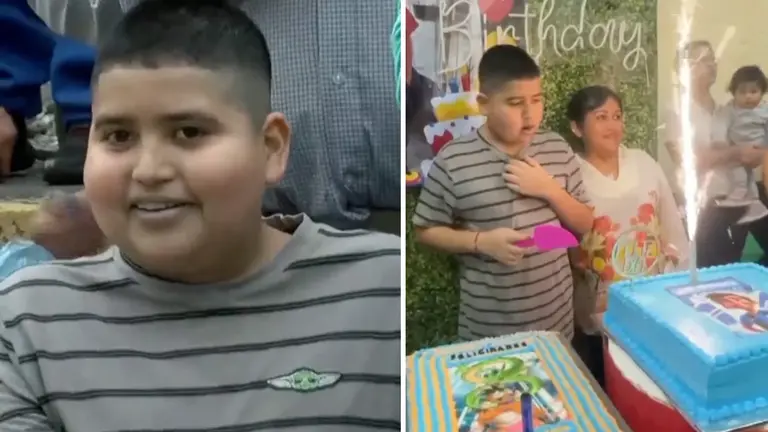 Niño con grave enfermedad cumple su sueño de tener una fiesta de ...
