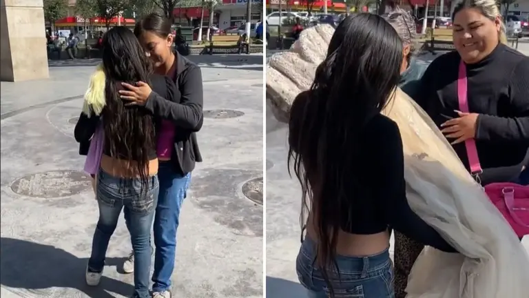 Quinceañera baila vals en la calle sin un vestido y le regalan uno ...