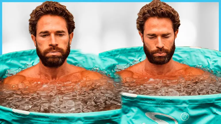 Sebastián Rulli se mete a una tina de hielos y Angelique Boyer ...