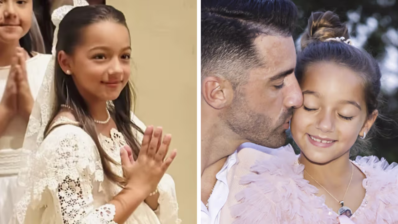 Alaïa festejó su primera comunión y sus padres estuvieron nuevamente ...
