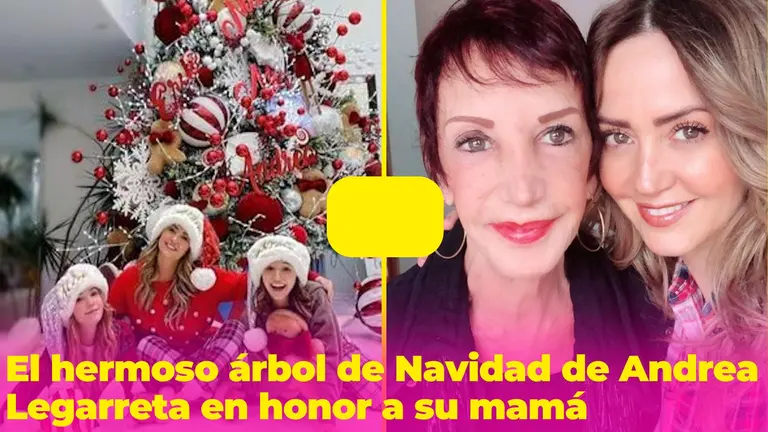 Andrea Legarreta ya puso su árbol de Navidad y lo decoró en honor a su madre fallecida | Shows ...
