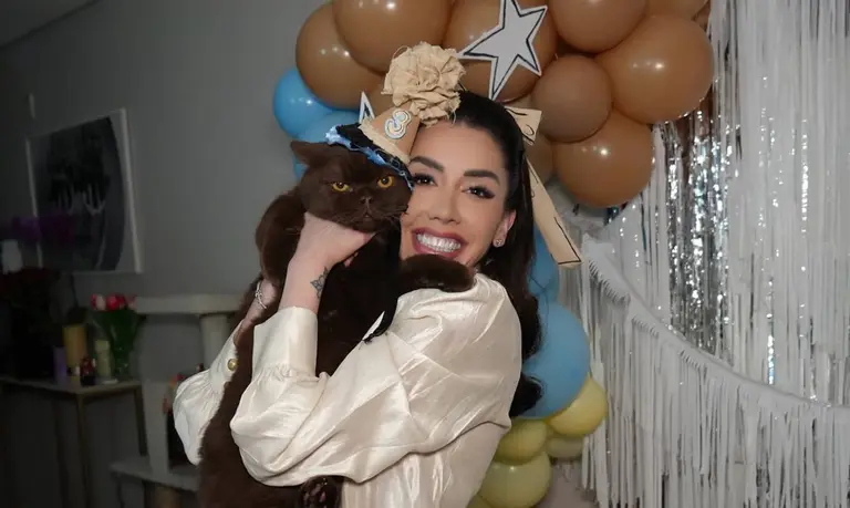 Así fue la lujosa fiesta con la que Karime Pindter celebró el cumpleaños de su gatito Norris ...