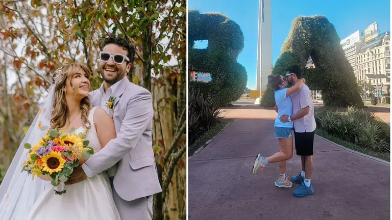 Daniela Luján y Mario Monroy recibieron el Año Nuevo en un avión rumbo ...