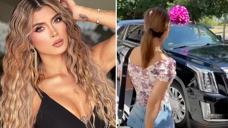 Edwin Luna le regala otra camioneta a Kimberly y ella solo dice "ni modo, me toca andar en ella ...