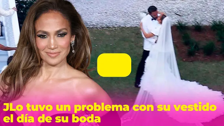 Jennifer López no podía caminar bien el día de su boda por culpa de un ...