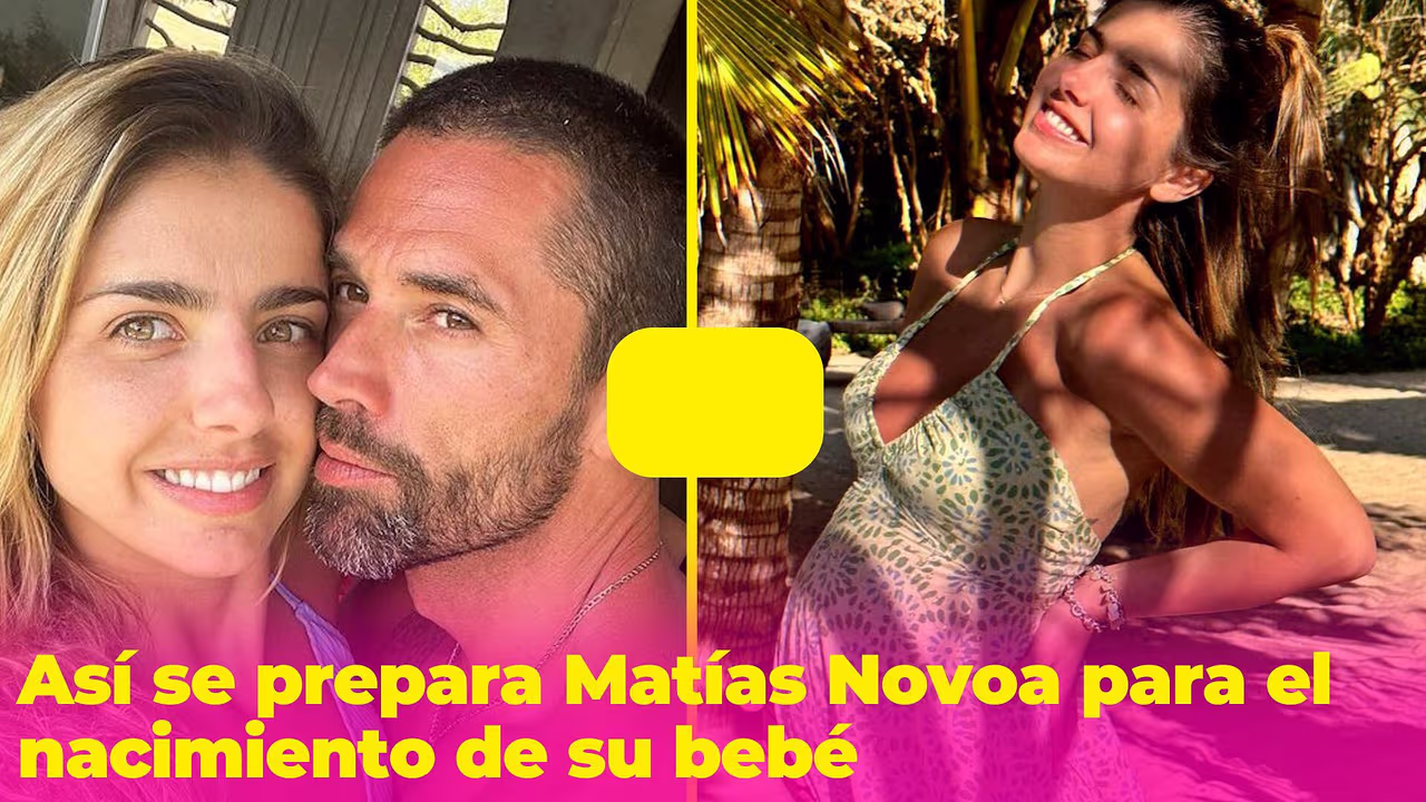 Matías Novoa ya está 'practicando' para cuando nazca su bebé con ...