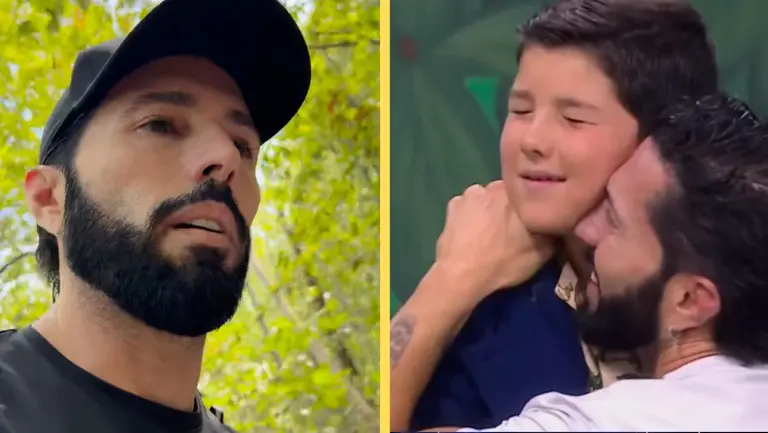 Poncho De Nigris y su hijo se llevan enorme susto: los persiguió un oso ...