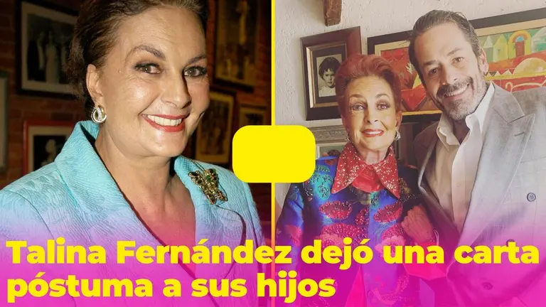 ¿Qué dice la carta que Talina Fernández le escribió a sus hijos antes ... ¿Qué dice la carta que Talina Fernández le escribió a sus hijos antes ...