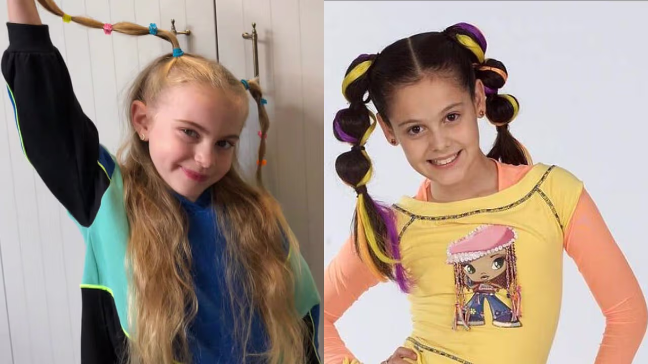 Niña ingelsa crea tendencia con peinados de Allisson Lozz, Belinda y ...