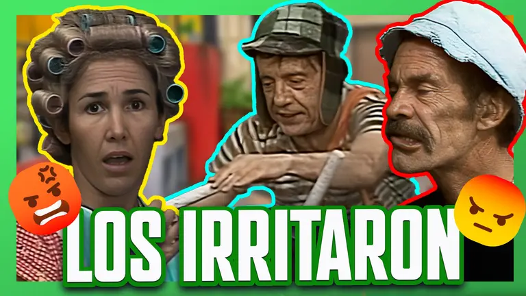 Don Ramón y Doña Florinda se asustan con los juegos de los niños ...
