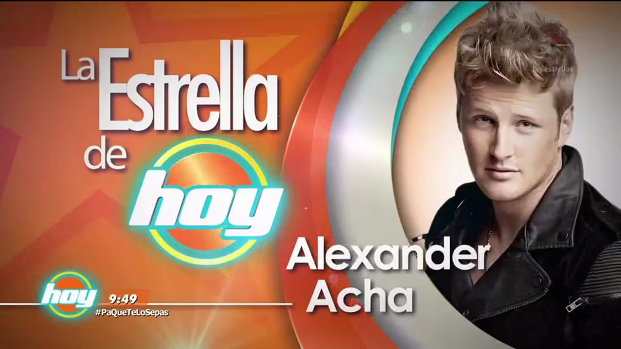 LA ESTRELLA DE HOY: Alexander Acha | Shows Hoy | Las Estrellas