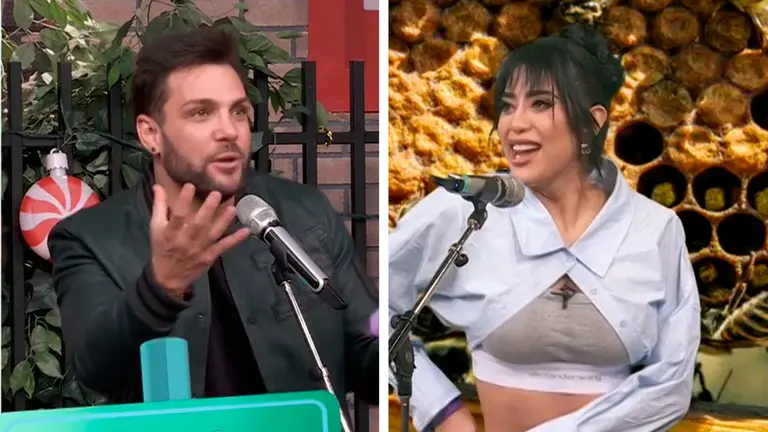 Nicola Porcella saca su lado Grinch con Kim Shantal en este divertido juego | Shows Hoy | Las ...