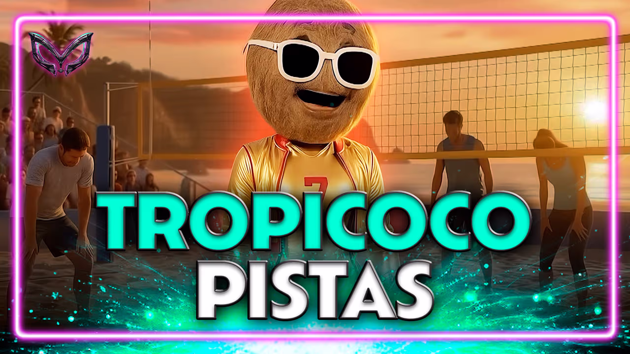 Tropicoco salta con su ritmo tropical al jugar voleibol aunque pierda ...